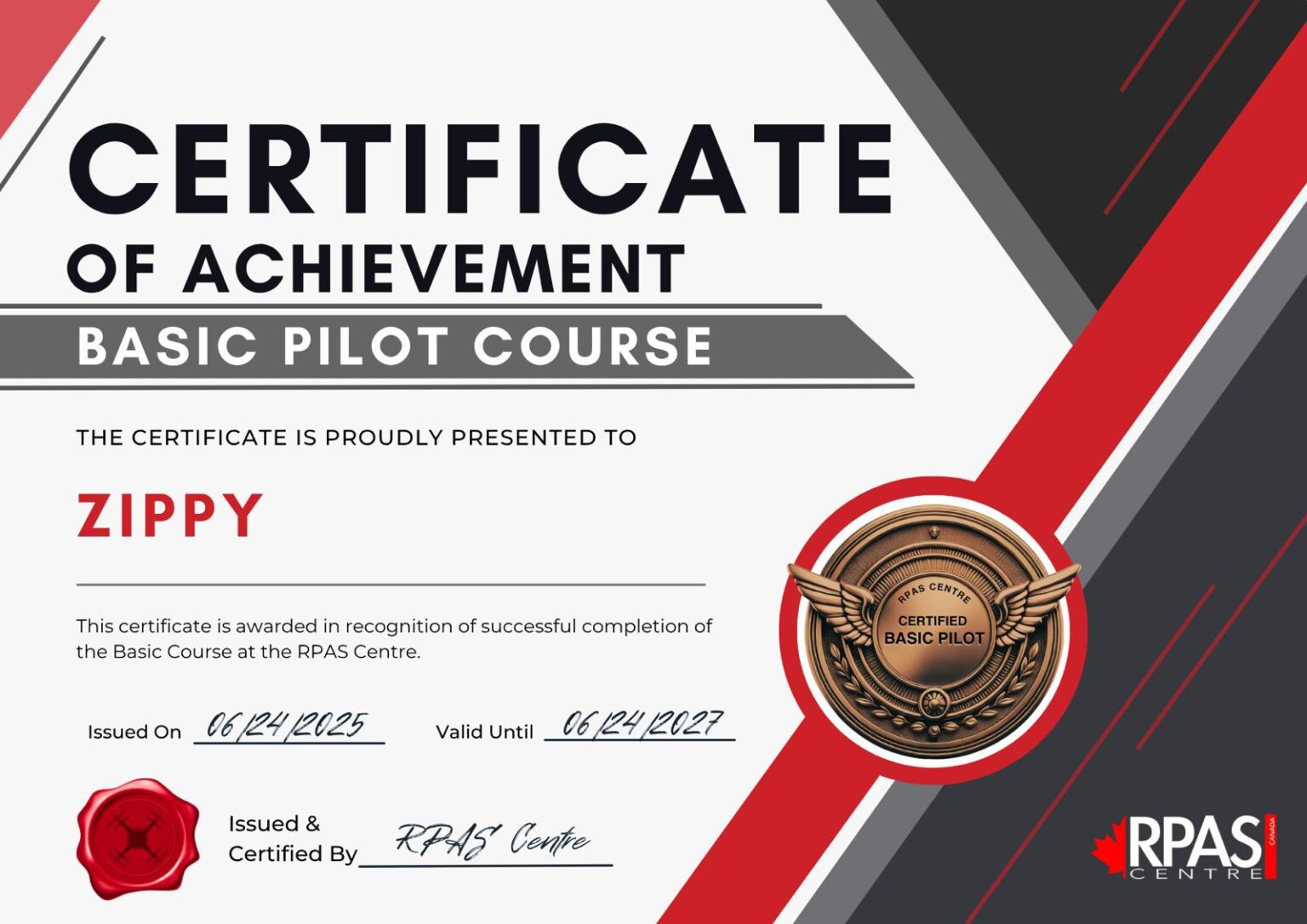 Basic Pilot Certification | RPAS Centre Pathway