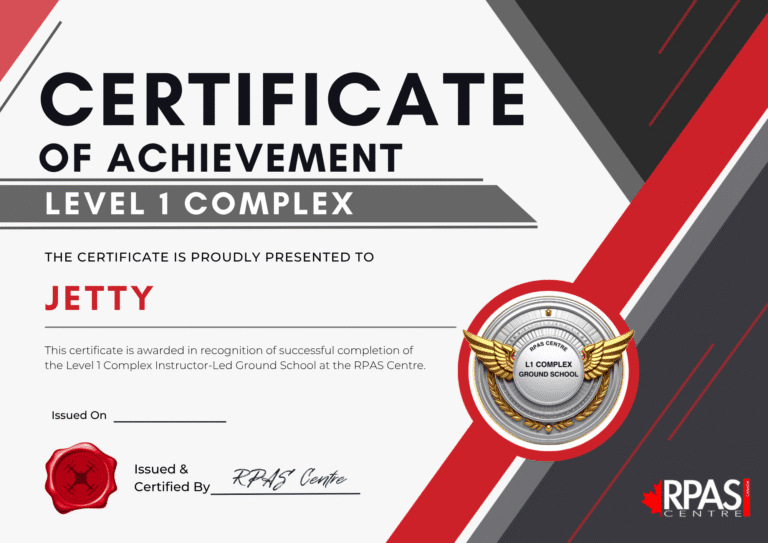 Level 1 Complex Ground School Certification | RPAS Centre Pathway